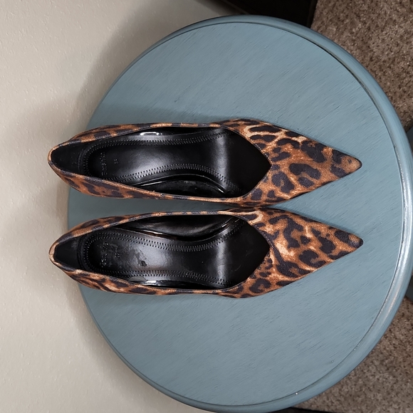 Bershka | Shoes | Bershka Leopard Print Heels Size 5 | Poshmark